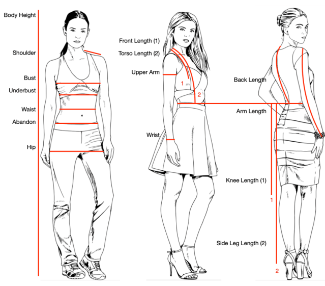 Shoulder Measurement Women